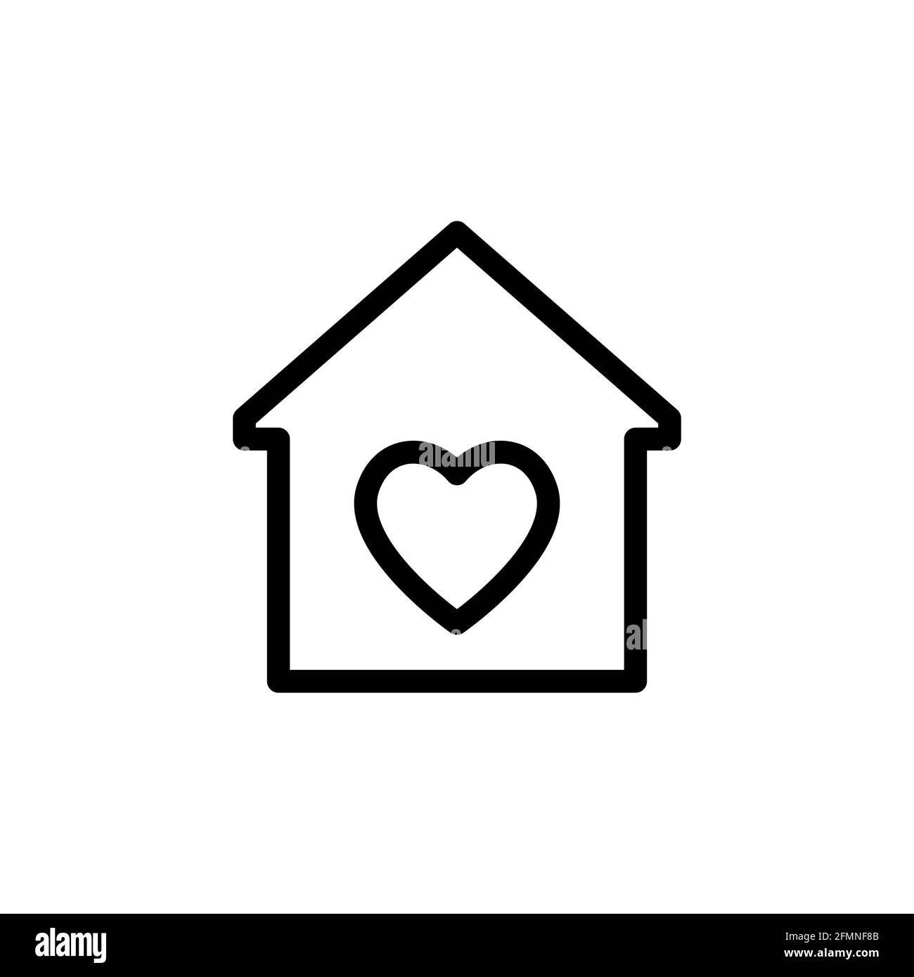 House icon on white isolated background, vector illustration Stock ...