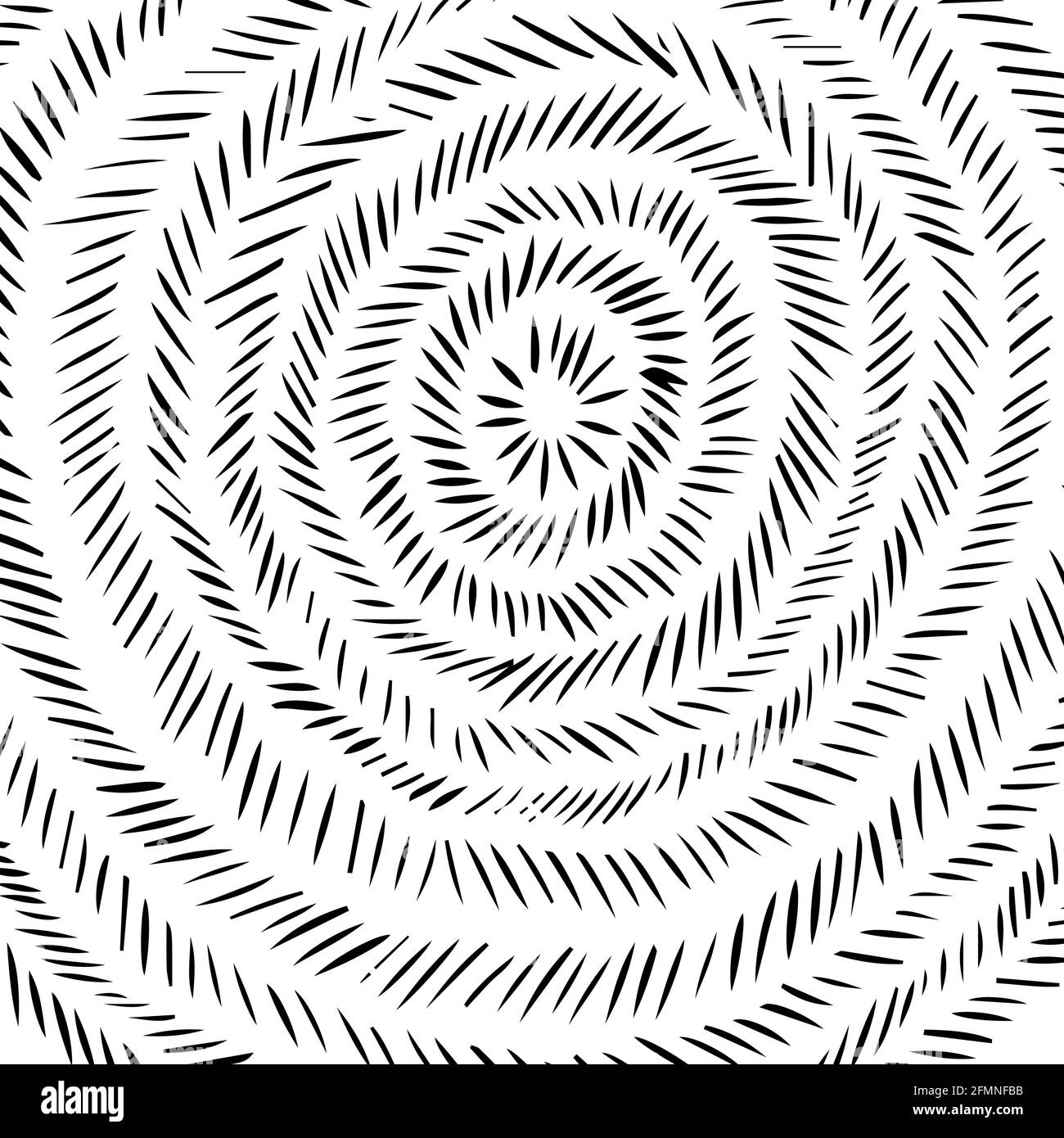 Concentric circles hatching lines abstract background. Hatching in a ...