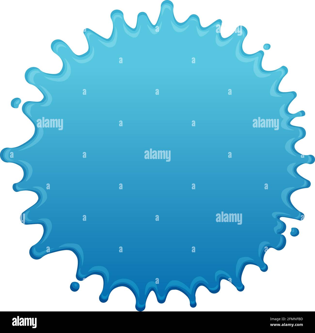 Blue water splash shape vector illustration Stock Vector Image & Art ...