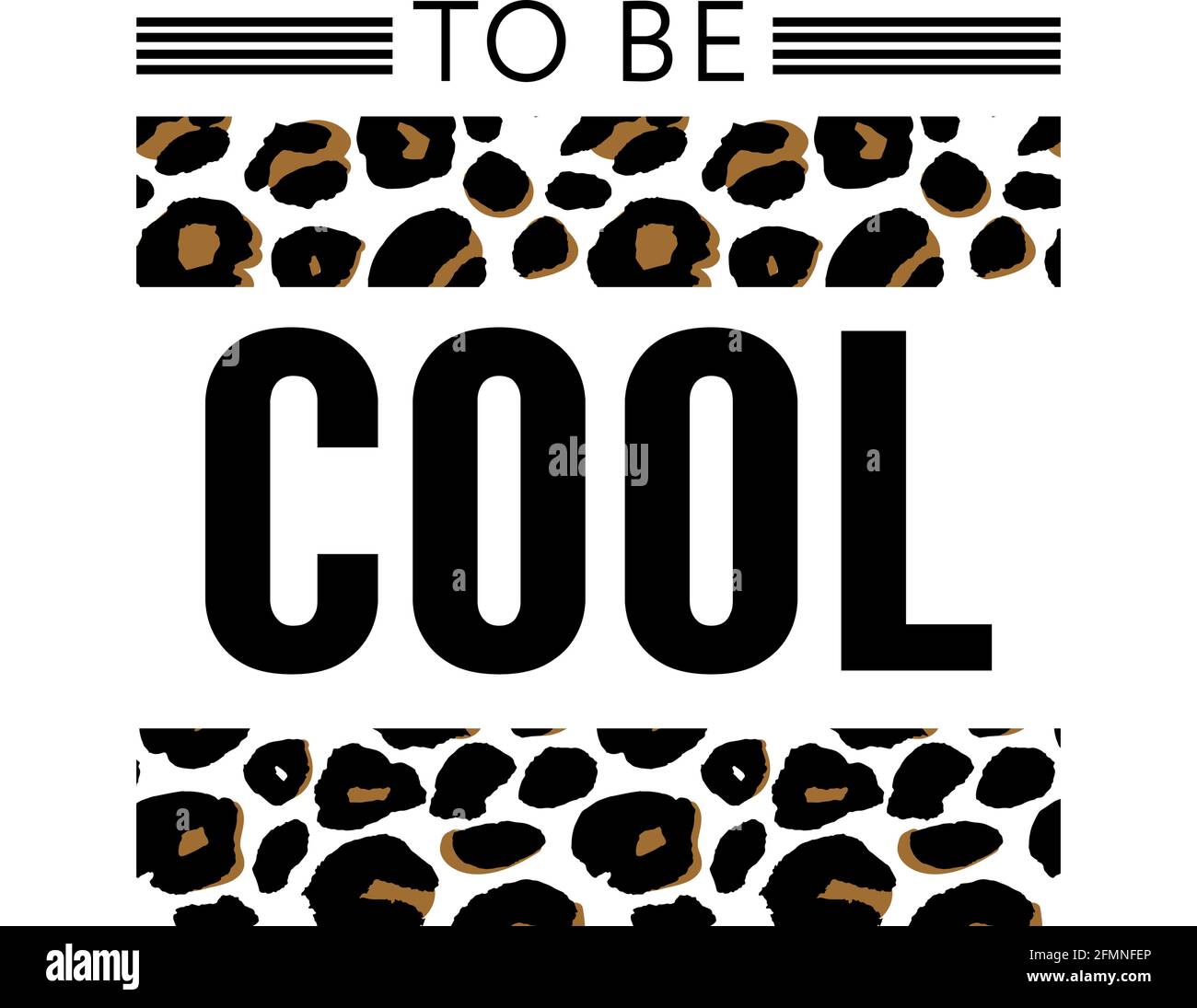 wild slogan ripped off revealing leopard skin inside illustration Stock ...