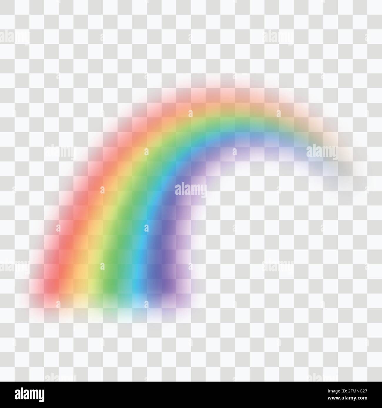 3d rainbow icon on a transparent background. Detailed isolated symbol ...