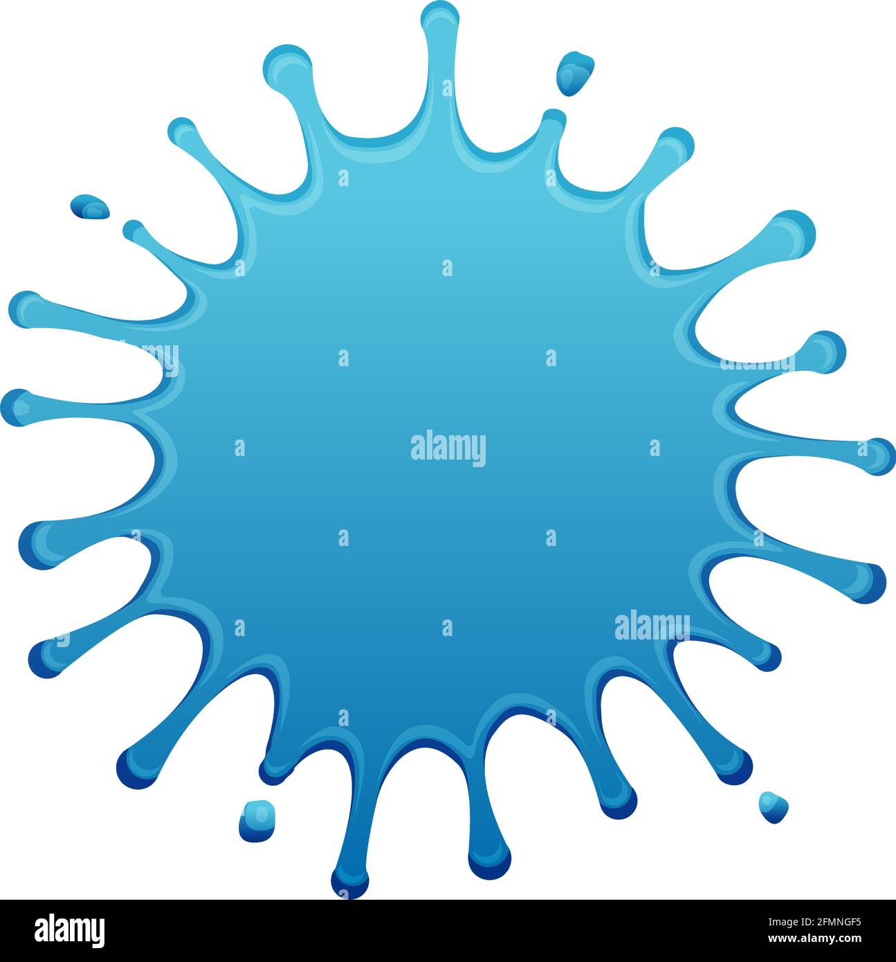 Blue water splash shape vector illustration Stock Vector Image & Art ...