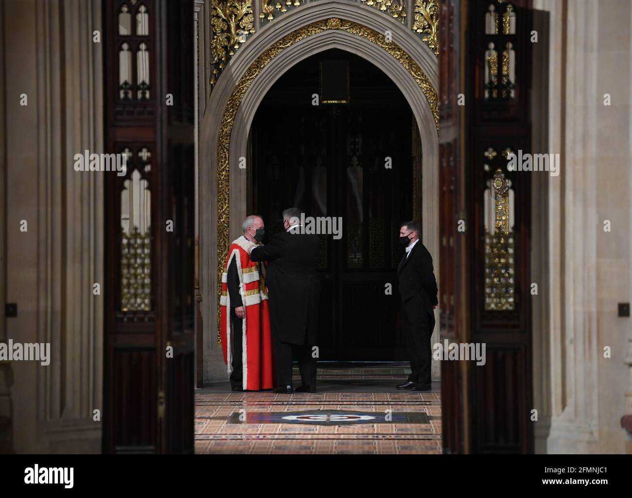 People in Central Lobby before the State Opening of Parliament in the ...