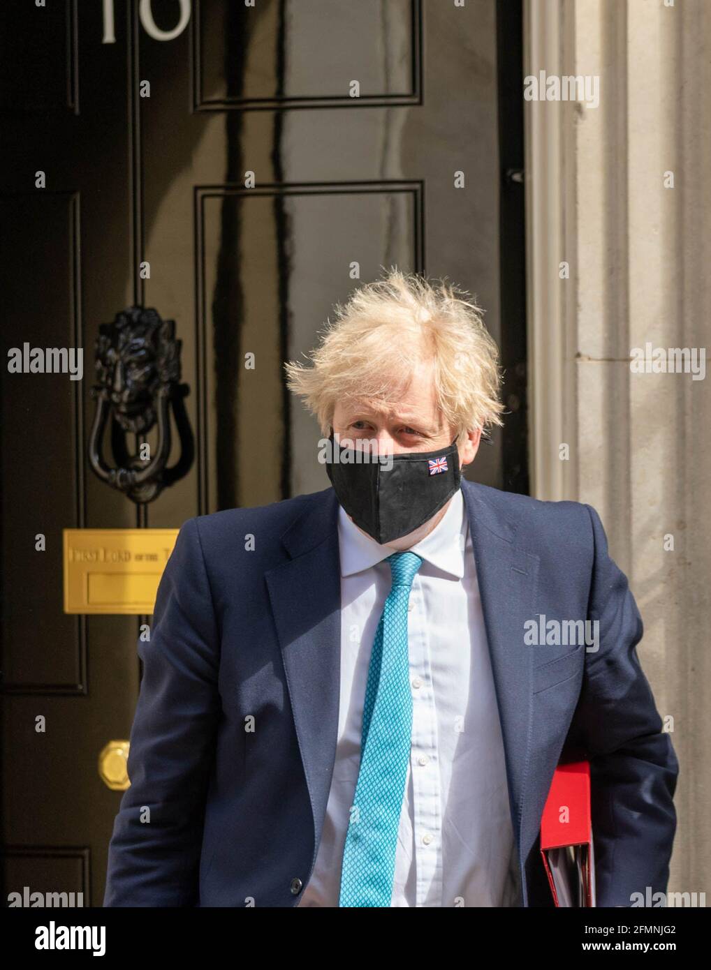 London, UK. 11th May, 2021. Boris Johnson, MP Prime Minister leaves 10 ...