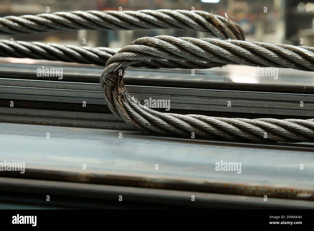 wire rope and steel plates Stock Photo - Alamy
