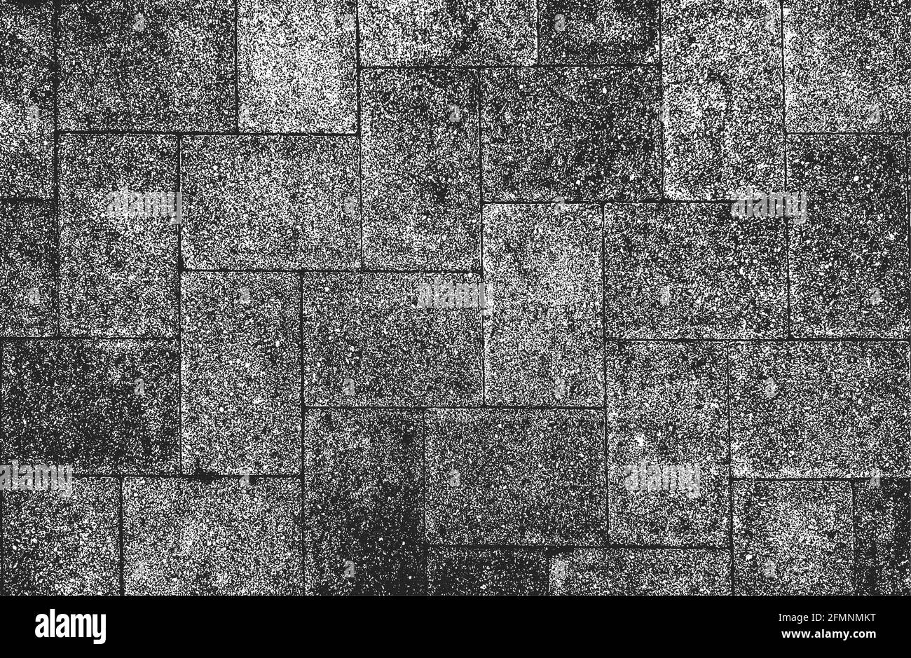 Distressed overlay texture of ceramic tiles, mosaic, paving stones with ...