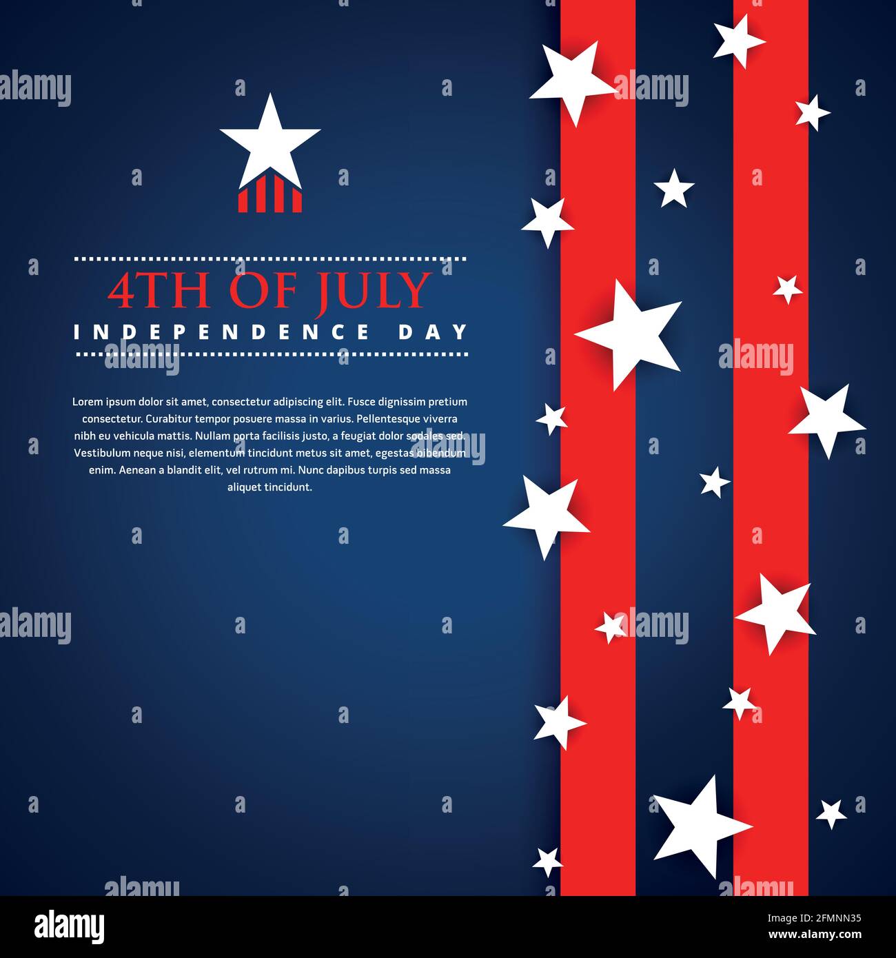 Congratulations on the Independence Day of the USA - Vector ...
