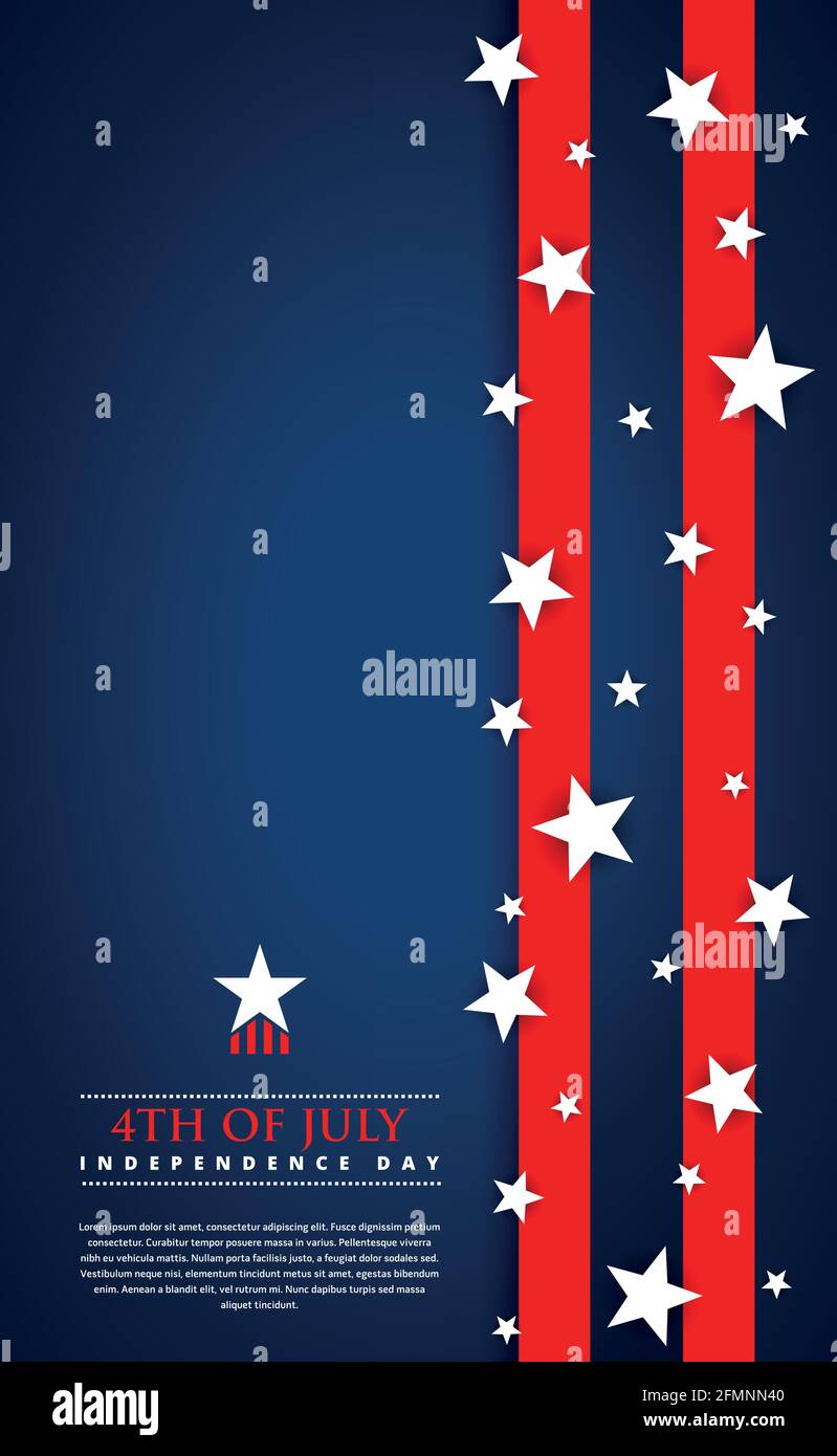 Congratulations on the Independence Day of the USA - Vector ...