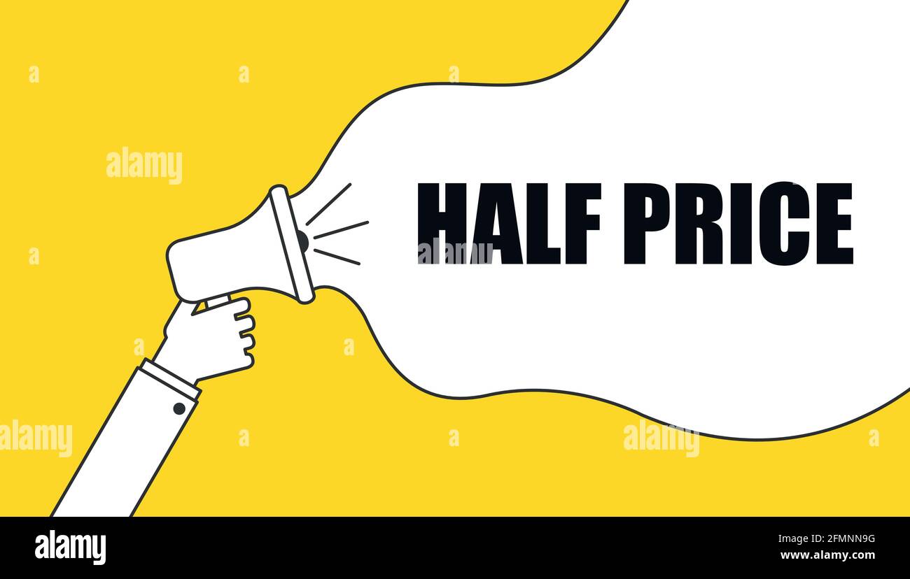Half price store Stock Vector Images - Alamy