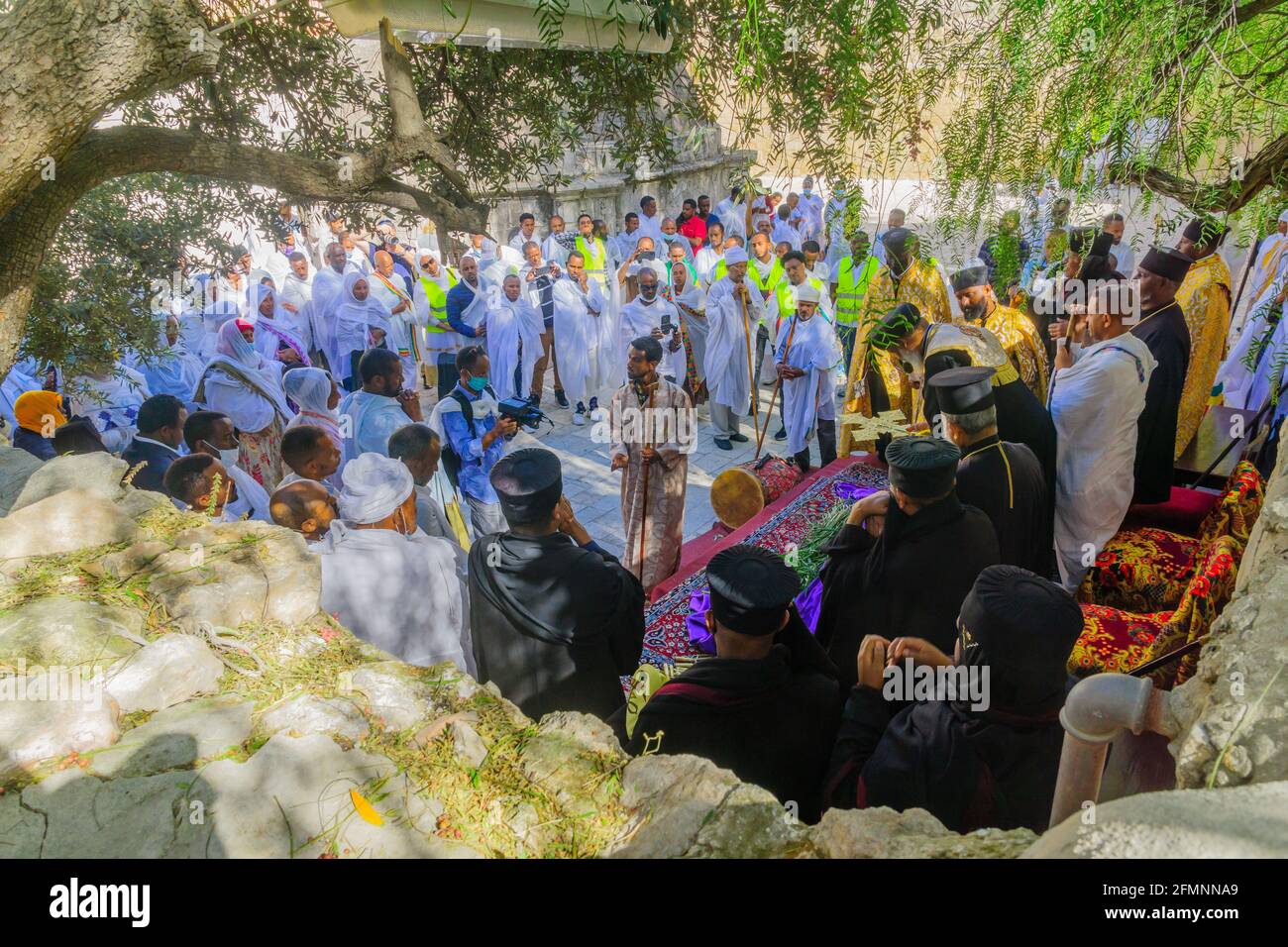 Jerusalem, Israel - May 01, 2021: Paschal Vigil (Easter Holy Saturday ...