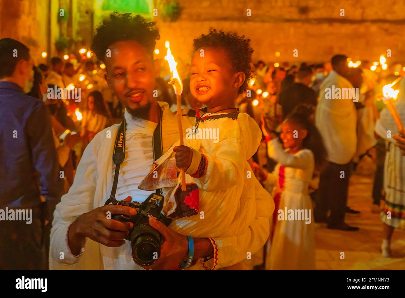 Jerusalem, Israel - May 01, 2021: Paschal Vigil (Easter Holy Saturday ...