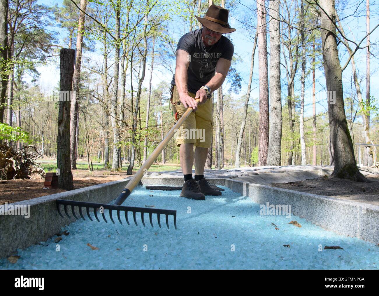 Beelitz, Germany. 10th May, 2021. Frank Bombitzky, employee of the ...