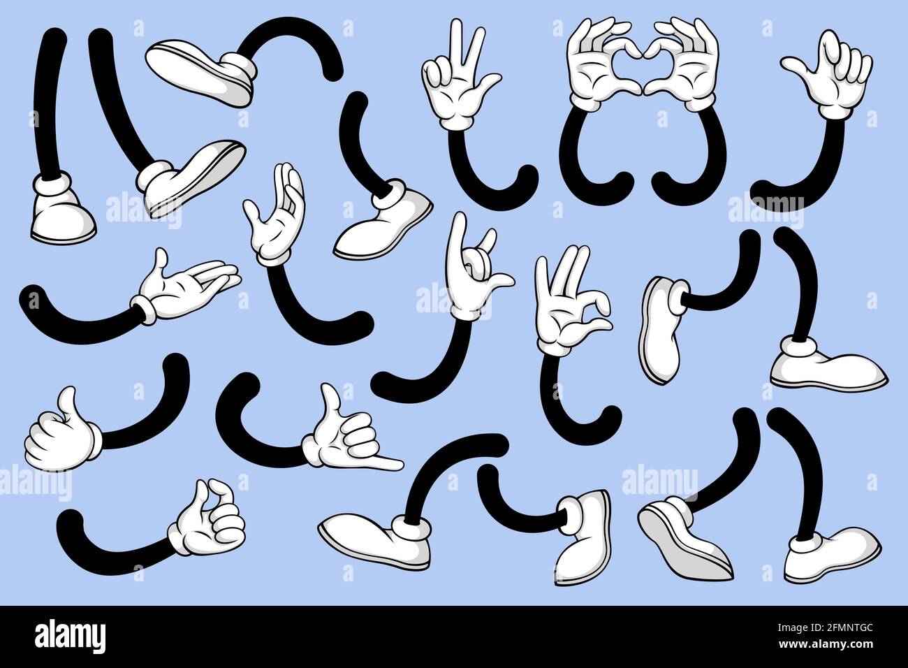 Hand like feet Stock Vector Images - Alamy