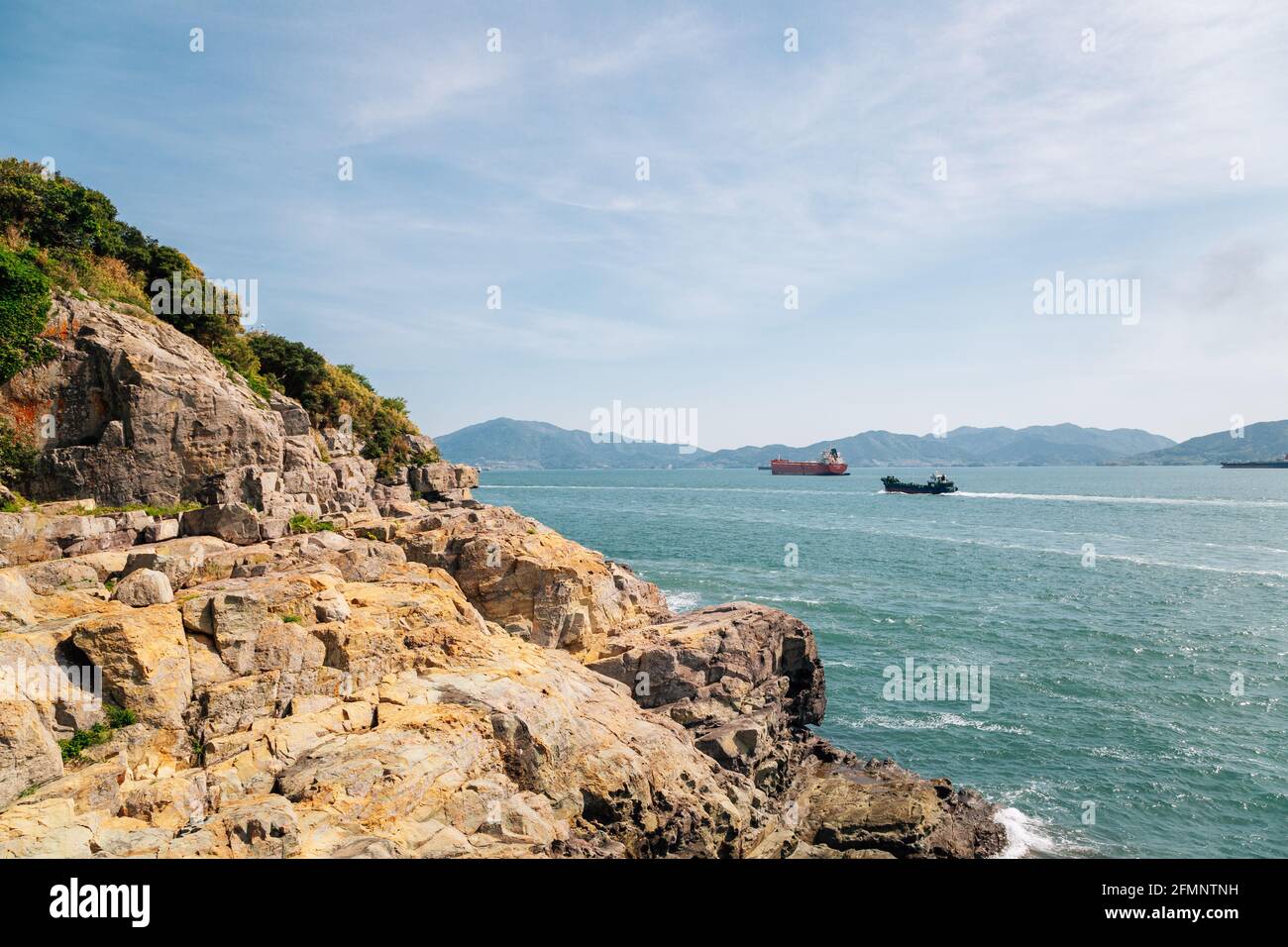 Odongdo Island sea and rock in Yeosu, Korea Stock Photo - Alamy