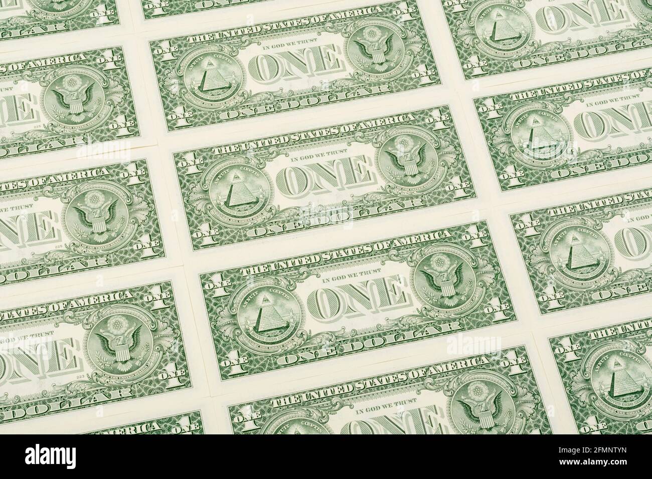 1 dollar bill back side hi-res stock photography and images - Alamy