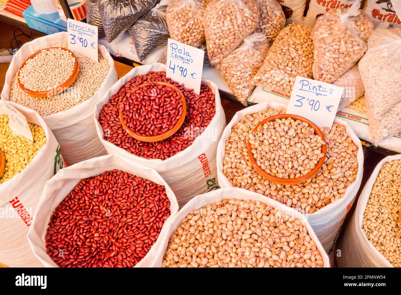 Beans, Legumes, Food Shop, Street Market, La Alberca, Salamanca ...
