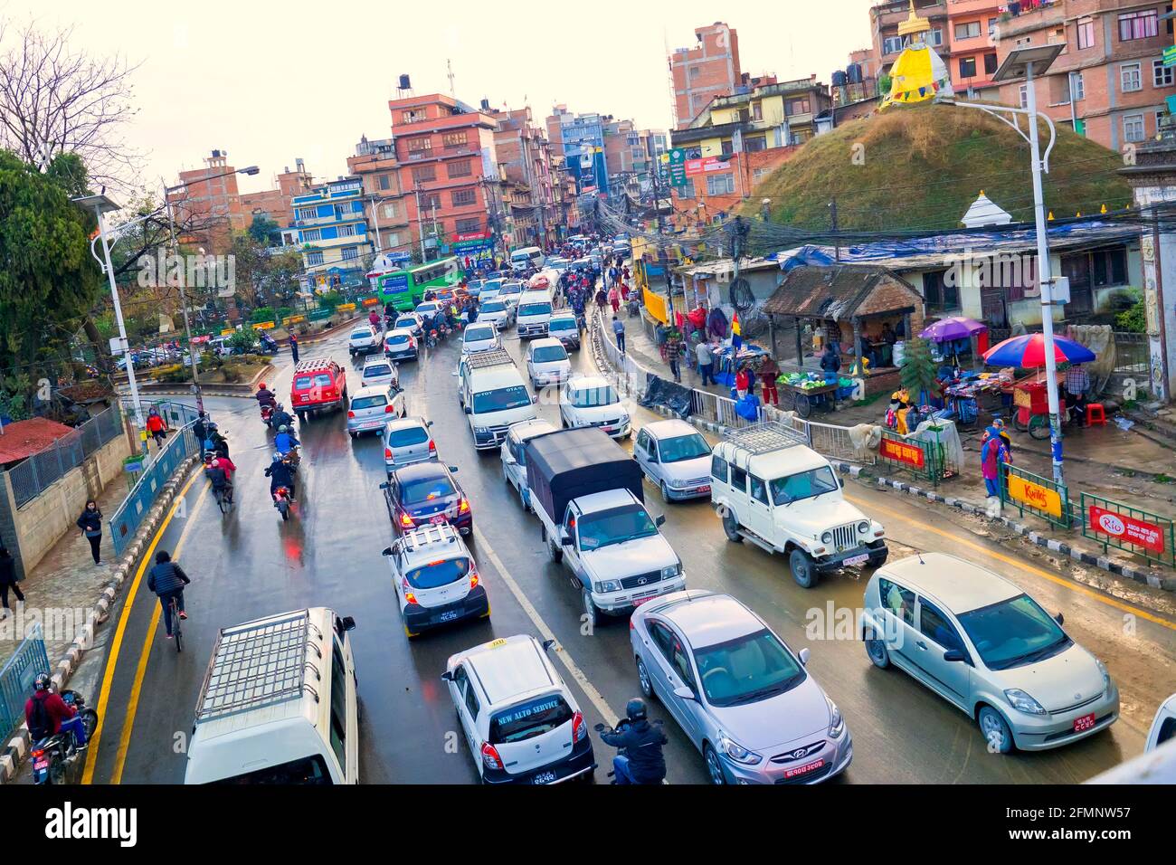 Kathmandu traffic jam hi-res stock photography and images - Alamy