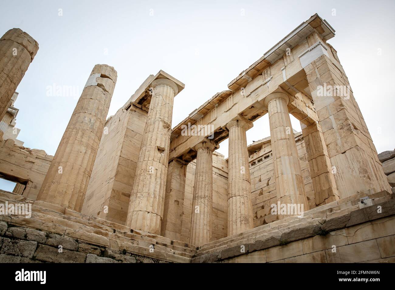 Typical Ancient Greek Columns, Ruins Stock Photo - Alamy