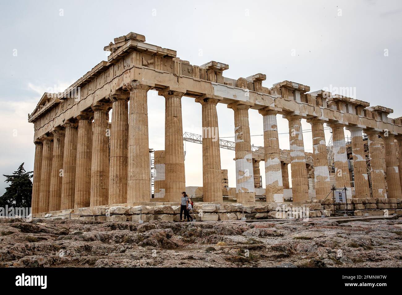 Athens, Greece - May 08, 2018. Reconstruction of Parthenon Temple in ...