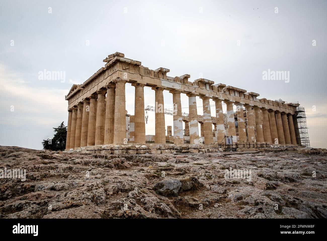 Athens, Greece - May 08, 2018. Reconstruction of Parthenon Temple in ...
