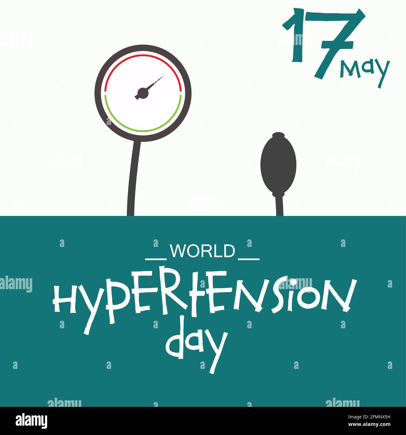 Vector illustration of a Background for World Hypertension Day Stock ...