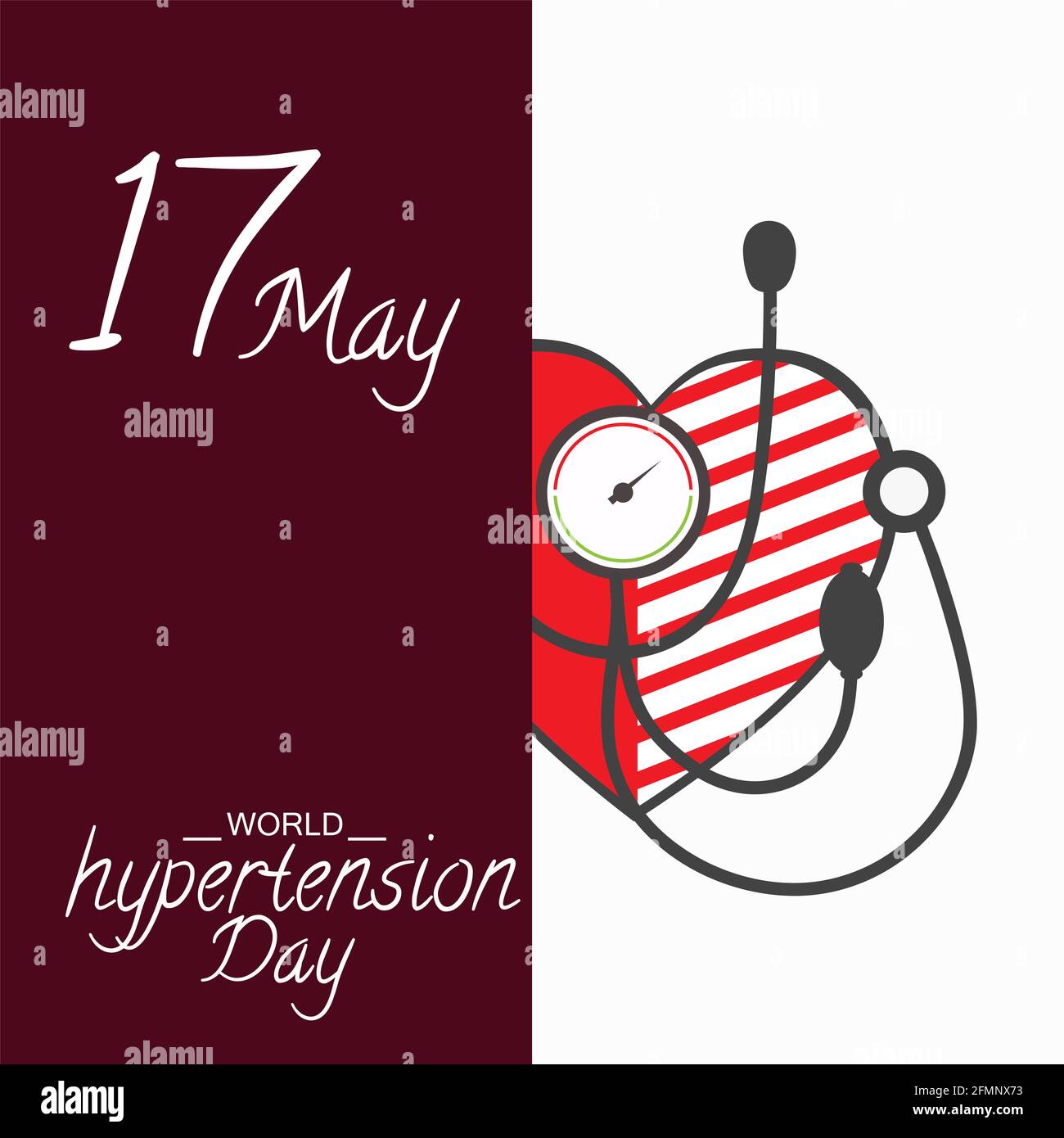 Vector illustration of a Background for World Hypertension Day Stock ...