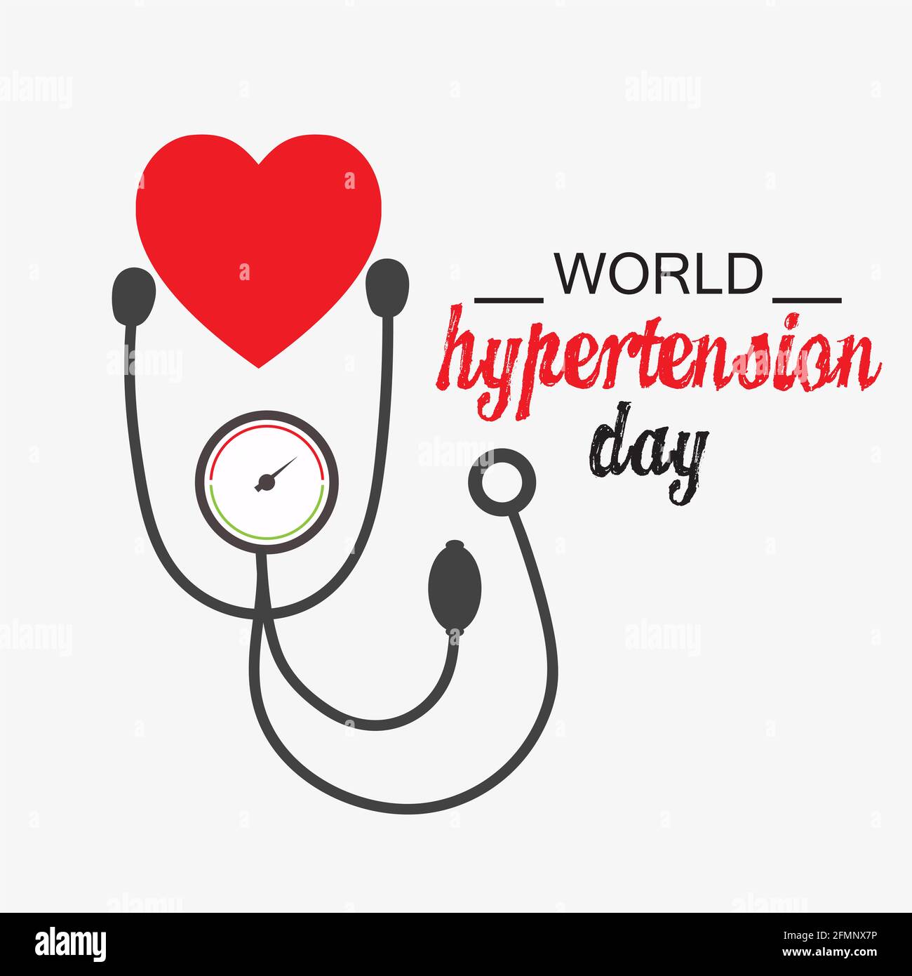 Vector illustration of a Background for World Hypertension Day Stock ...
