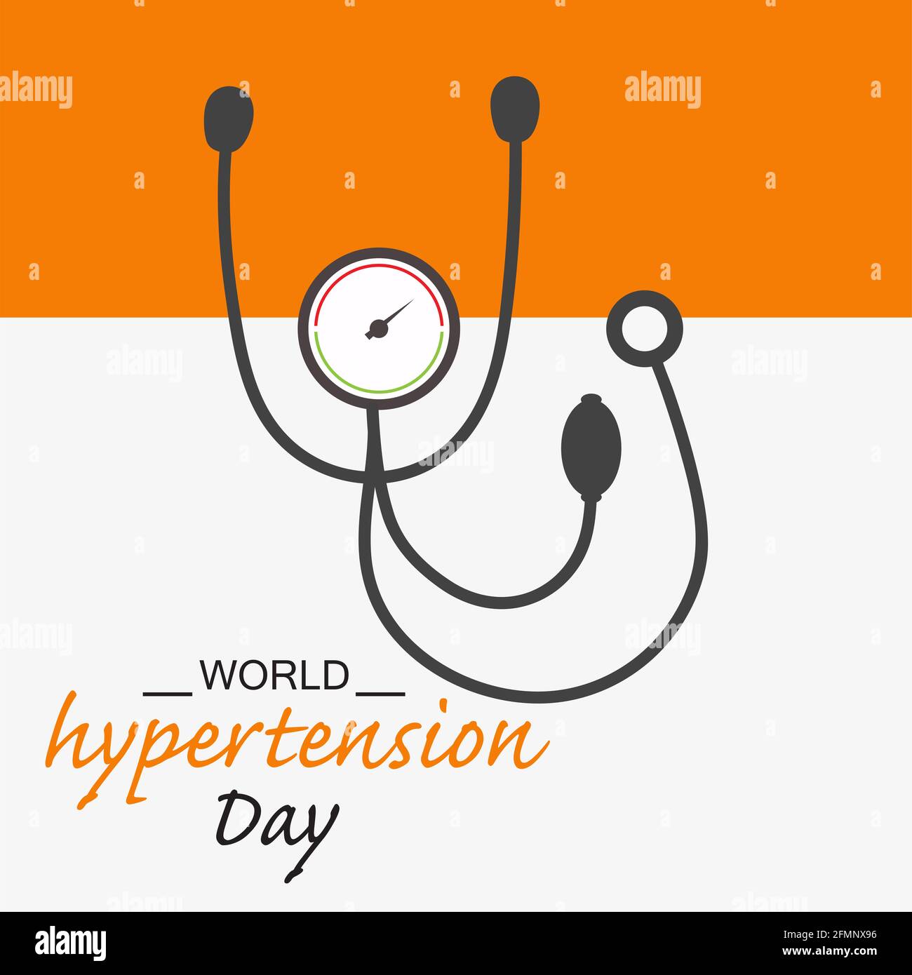 Vector illustration of a Background for World Hypertension Day Stock ...