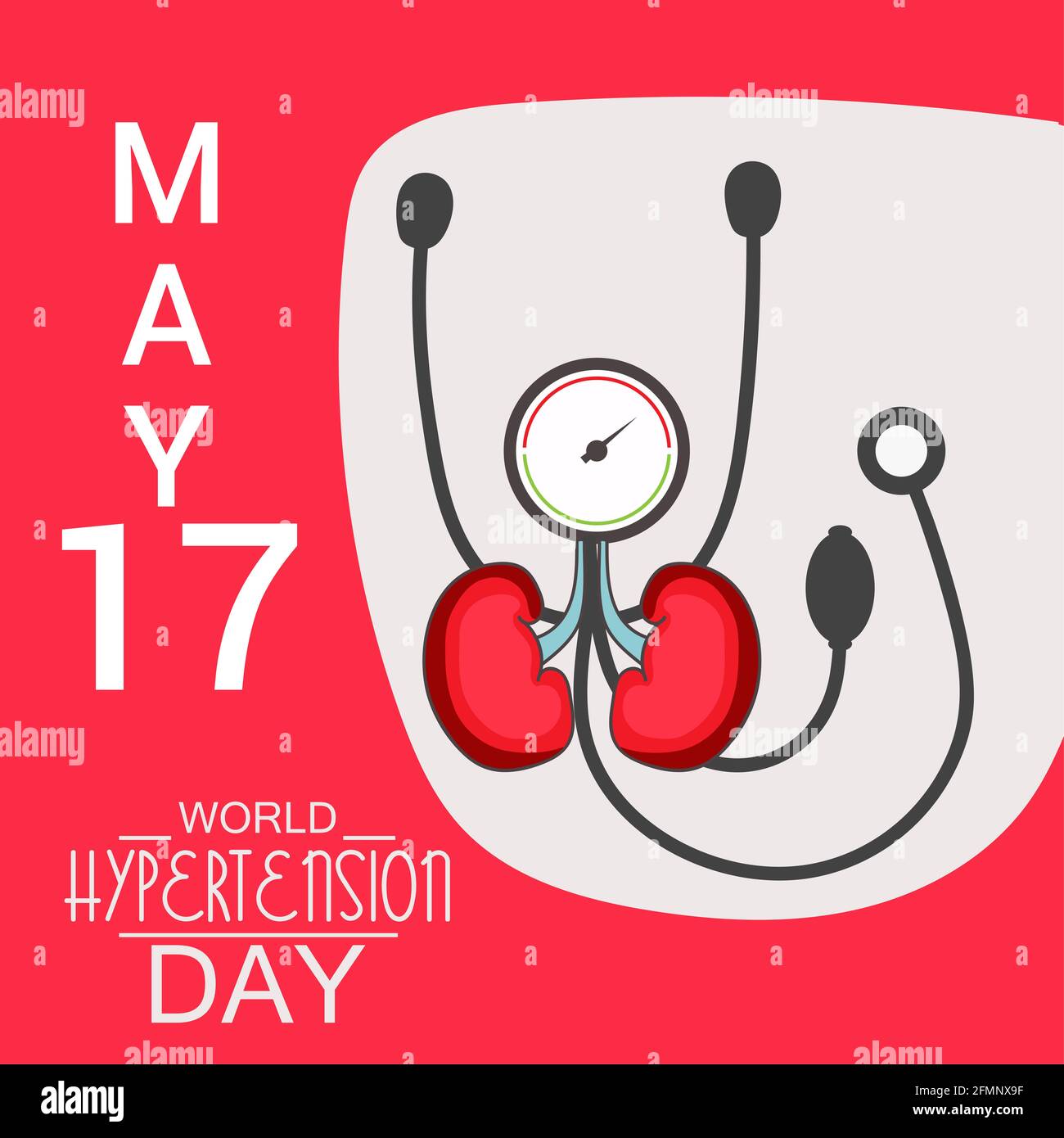 Vector illustration of a Background for World Hypertension Day Stock ...