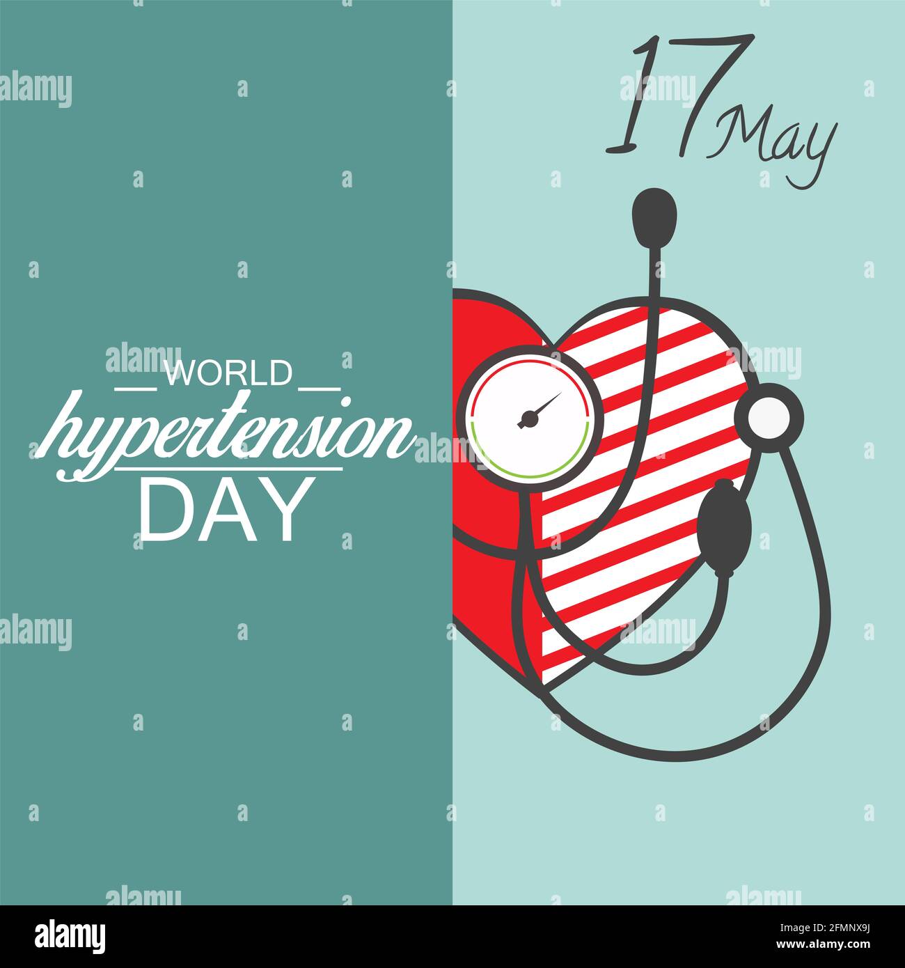 Vector illustration of a Background for World Hypertension Day Stock ...