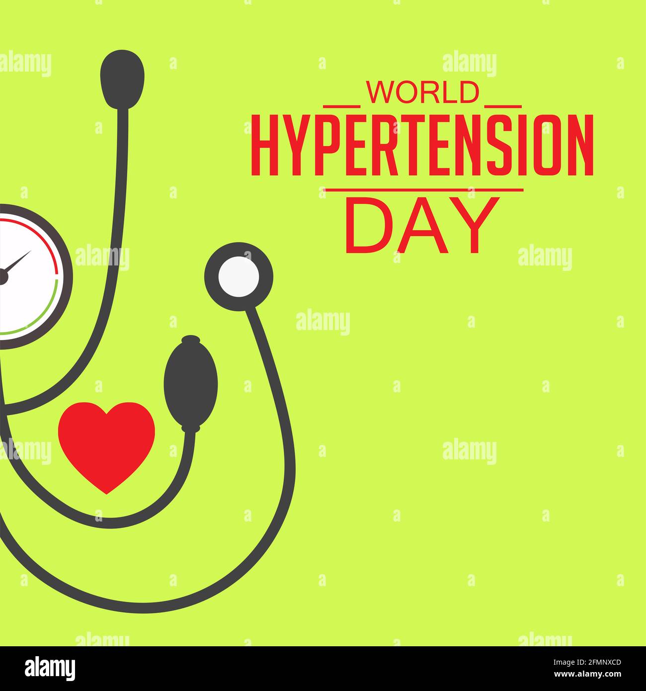 Vector illustration of a Background for World Hypertension Day Stock ...