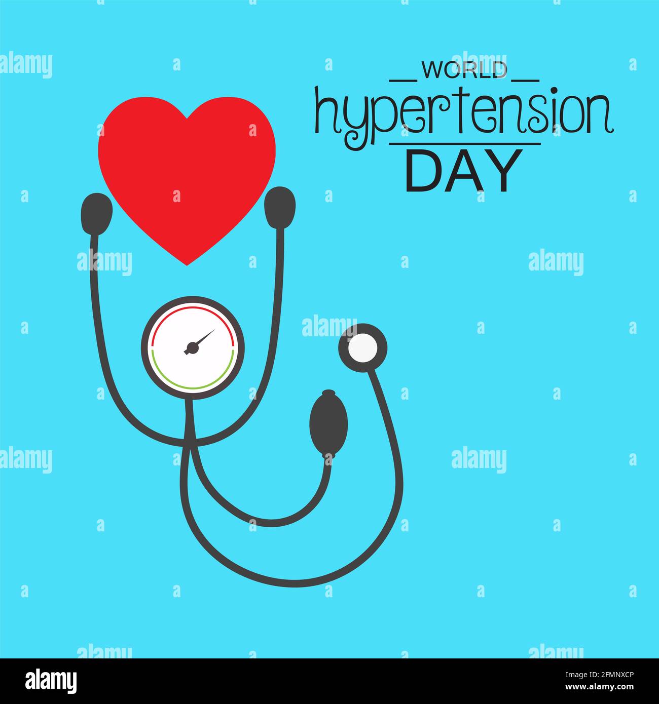 Vector illustration of a Background for World Hypertension Day Stock ...