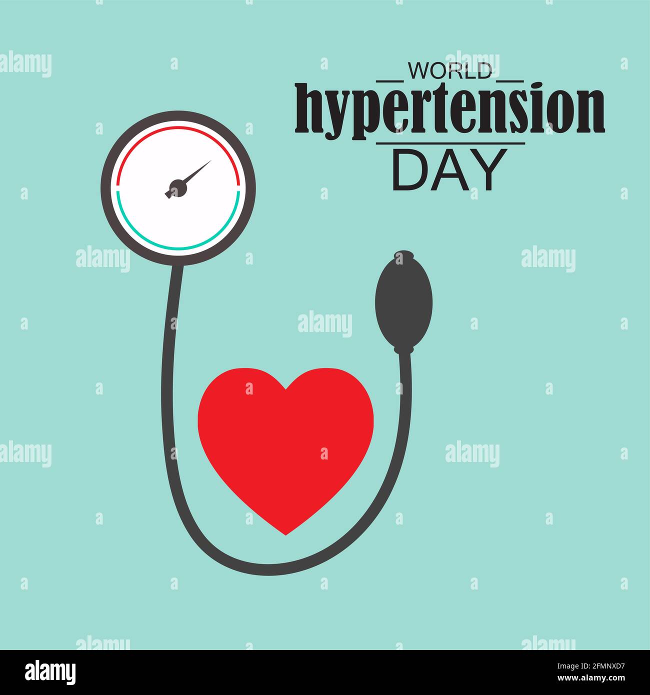 Vector illustration of a Background for World Hypertension Day Stock ...