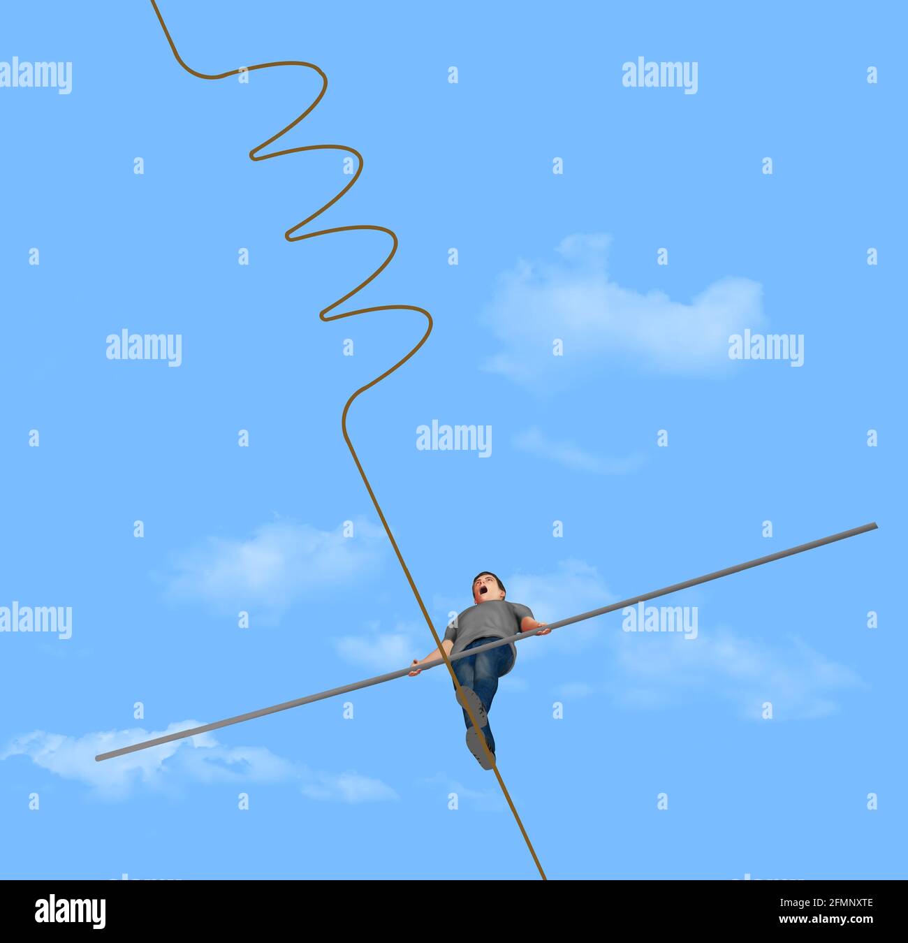 Tightrope high wire hi-res stock photography and images - Alamy