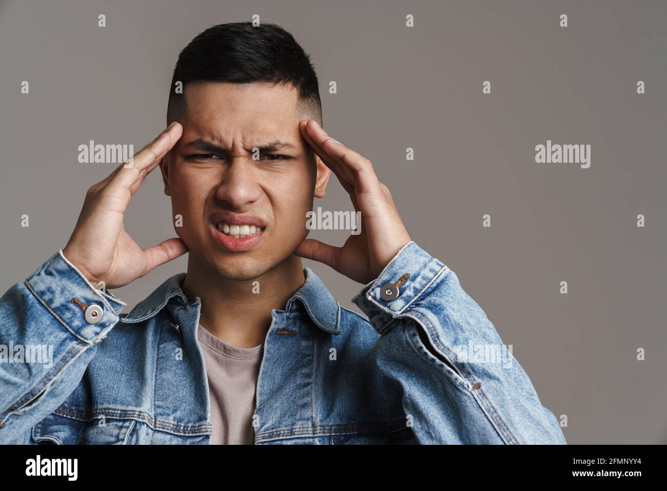 Grey temples hi-res stock photography and images - Alamy