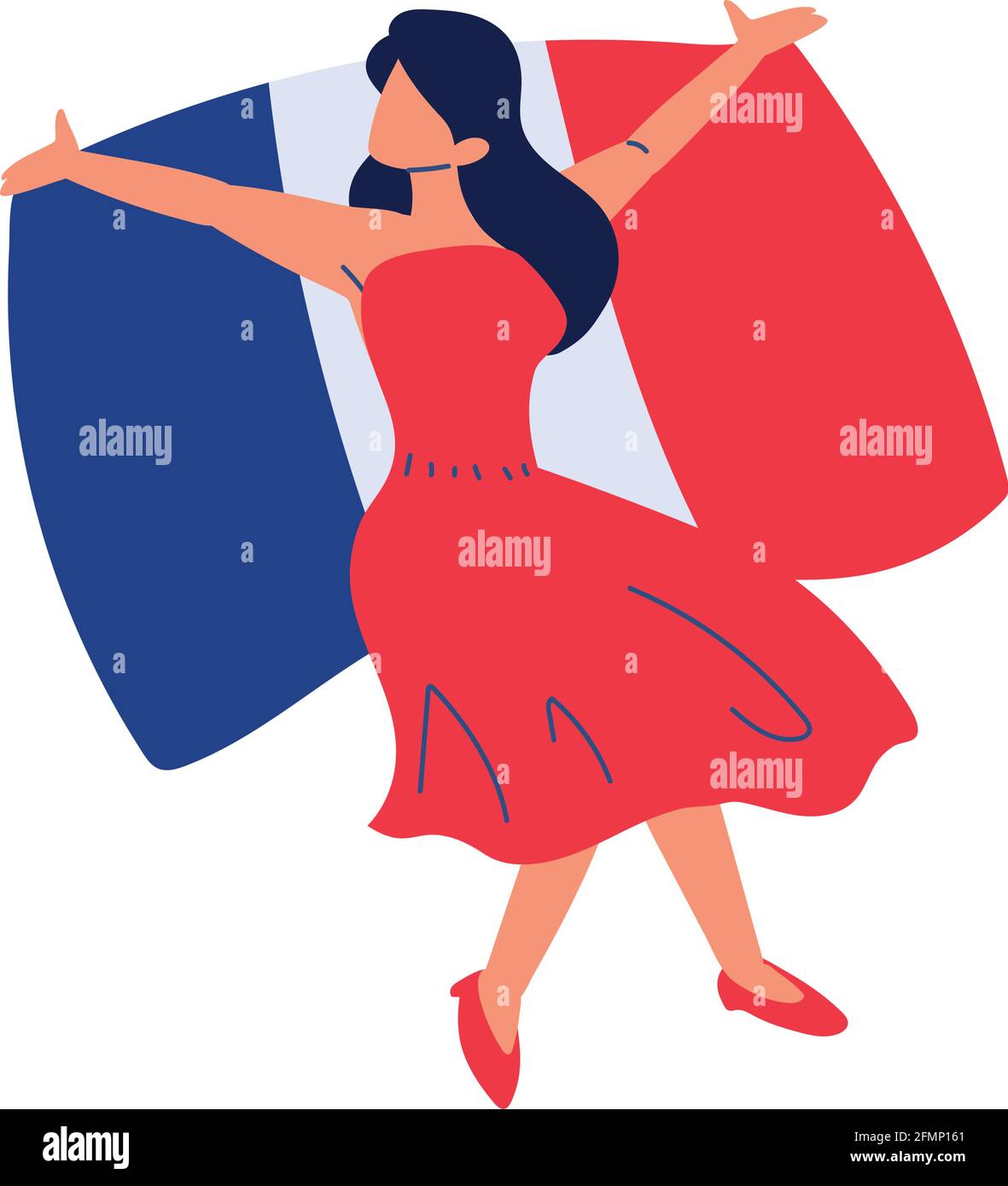 french woman dancing Stock Vector Image & Art - Alamy