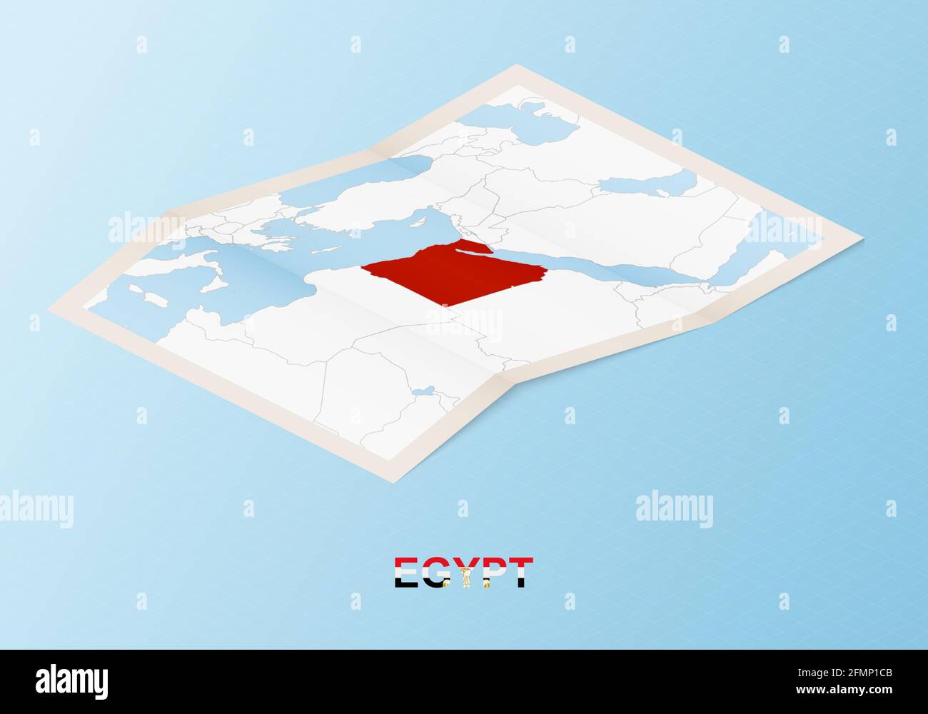 egypt map with neighbouring countries
