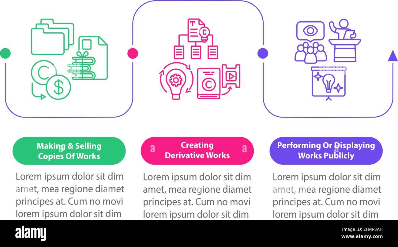 Unique author rights vector infographic template Stock Vector Image ...