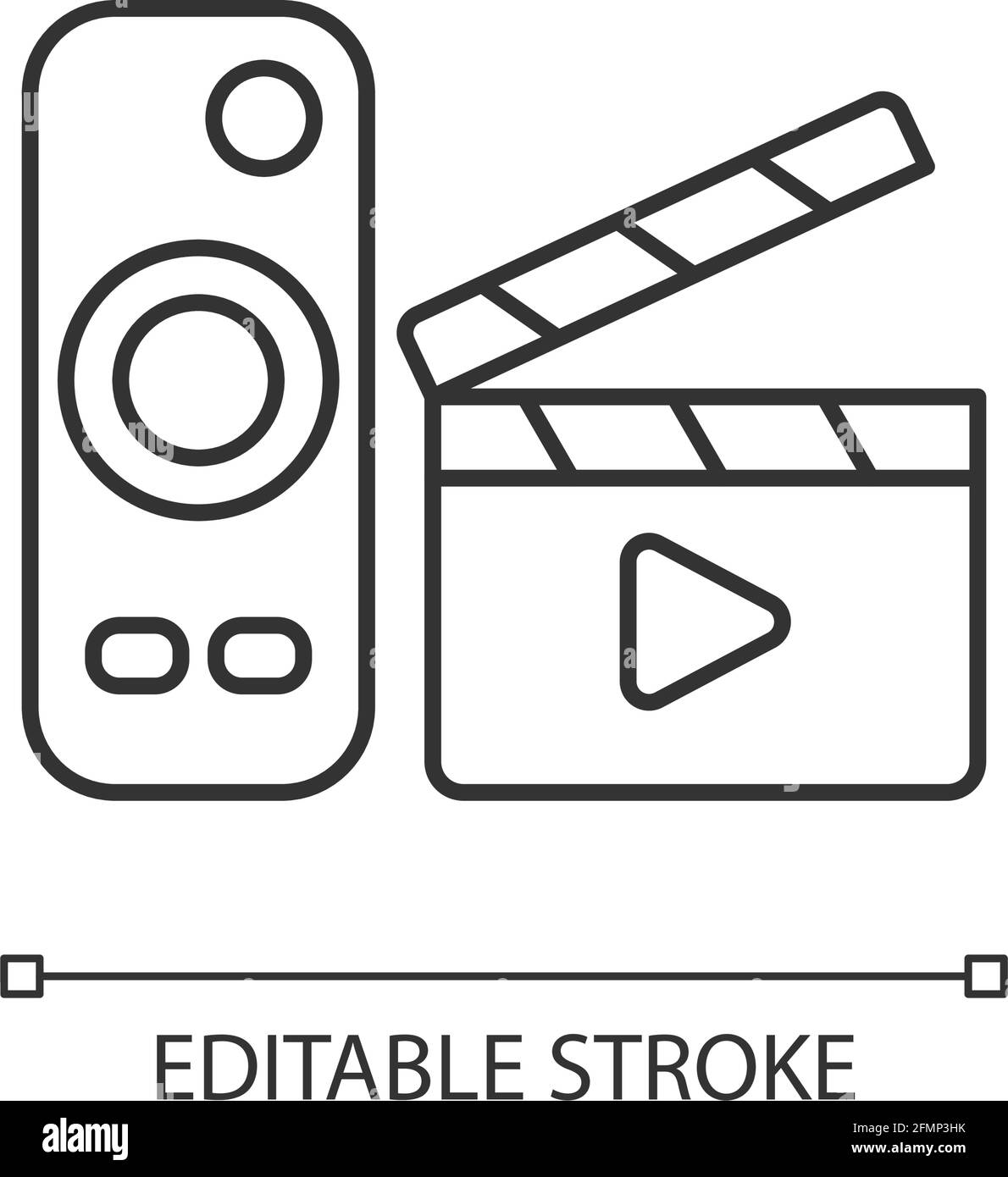 Movies streaming linear icon Stock Vector Image & Art - Alamy