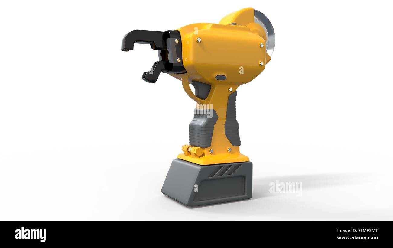 electric reinforcing bar wire tier tool. isolated cgi industrial 3D ...