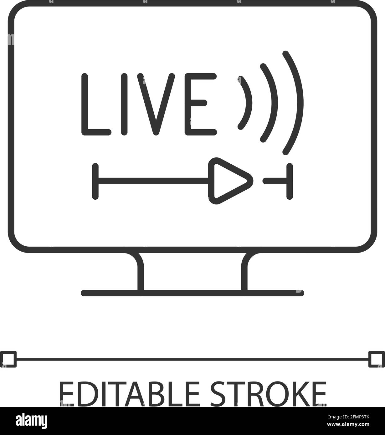 Live TV linear icon Stock Vector Image & Art - Alamy