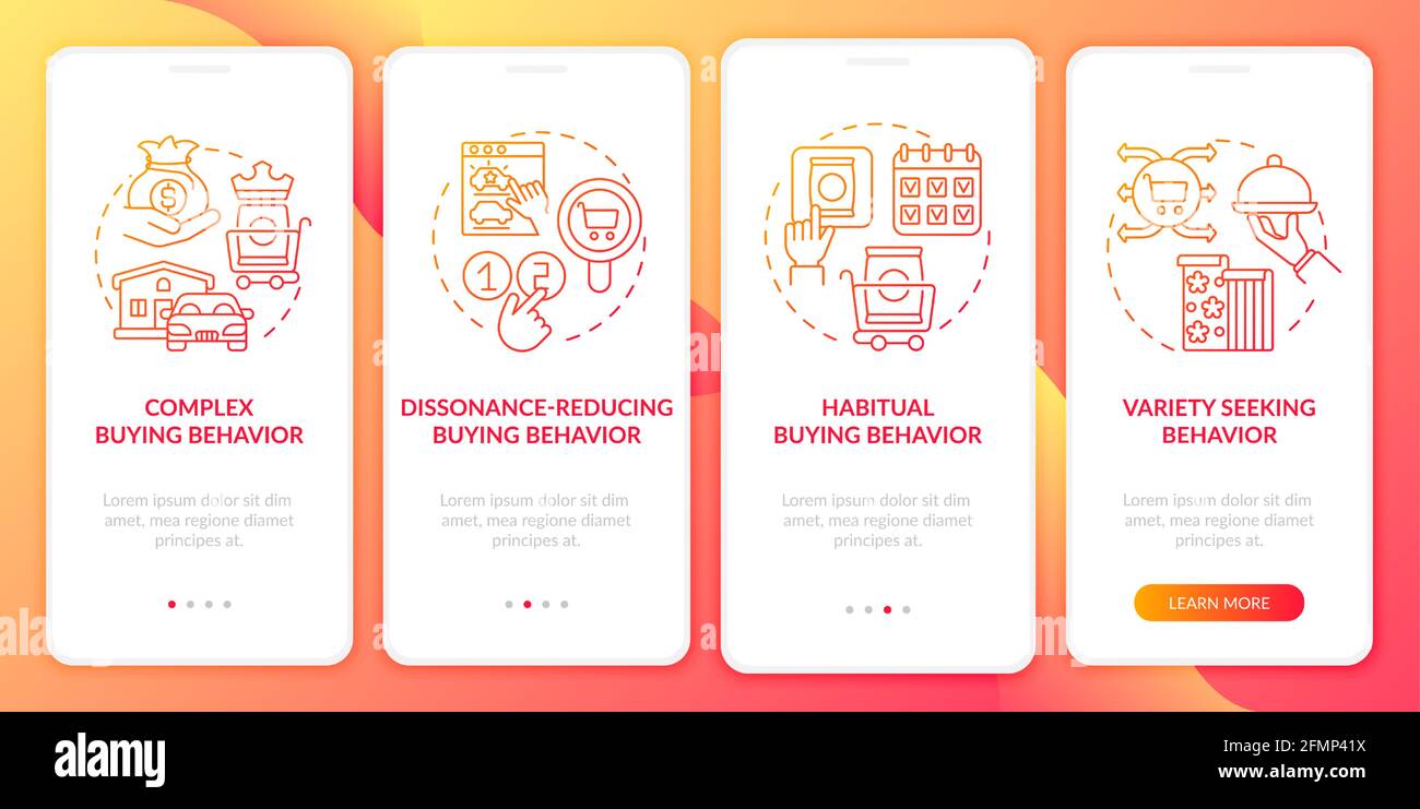 Consumer behaviour red Stock Vector Images - Alamy