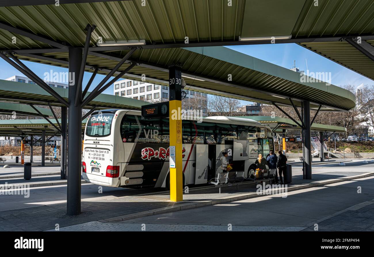 Bus stop display bus arrival hi-res stock photography and images - Alamy