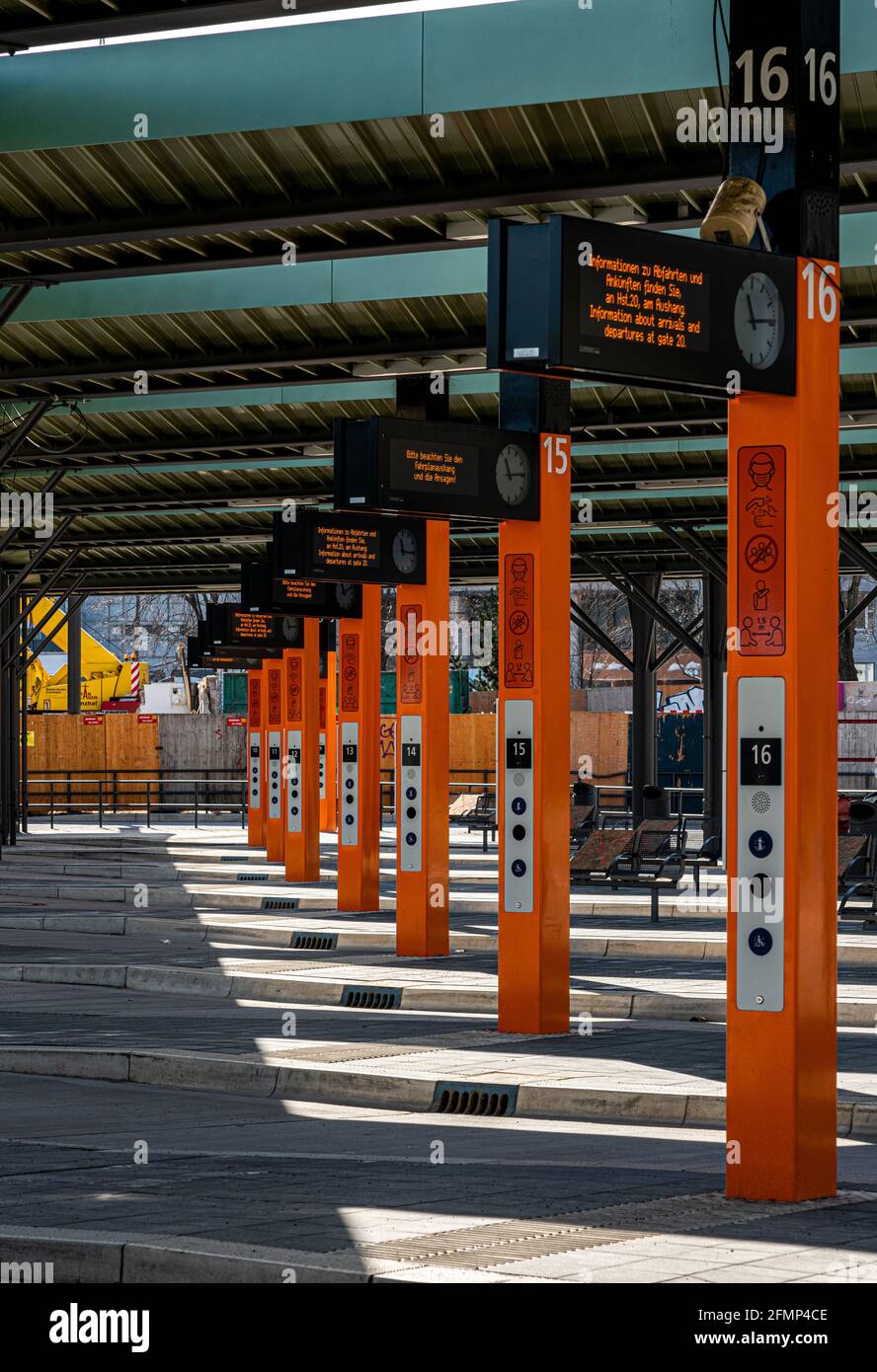 The Renovated Bus Station At The Radio Tower In Berlin Stock Photo - Alamy