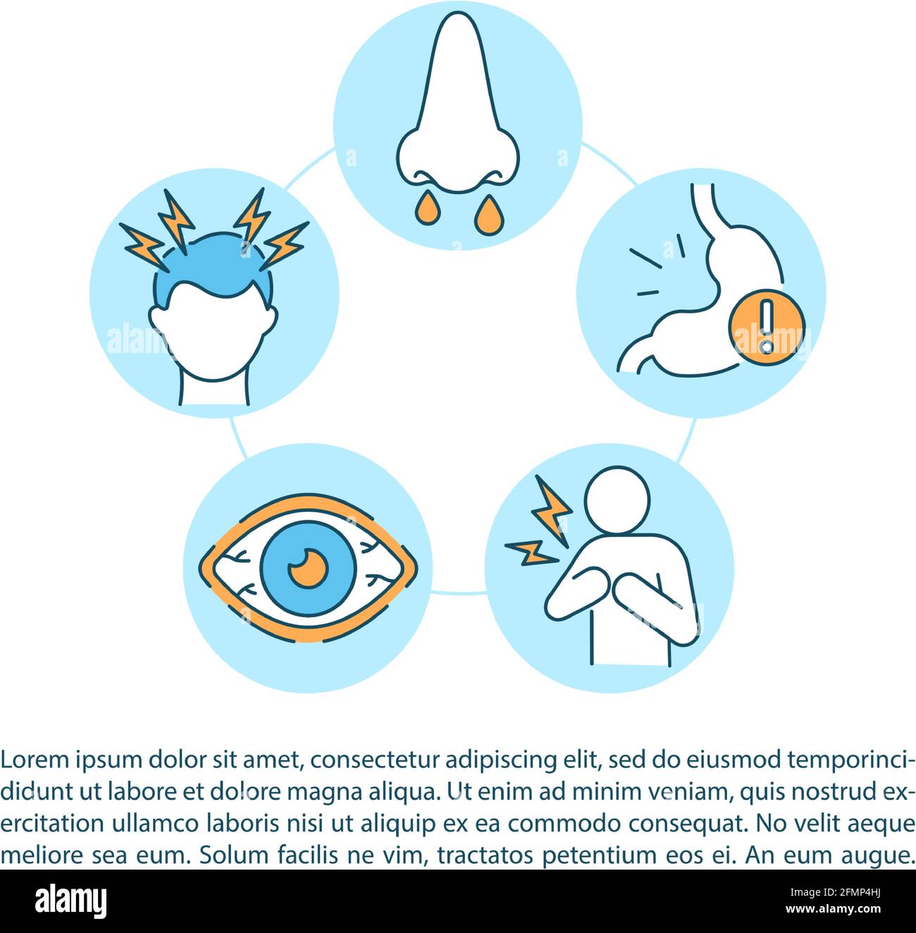 Health risks concept line icons with text Stock Vector Image & Art - Alamy