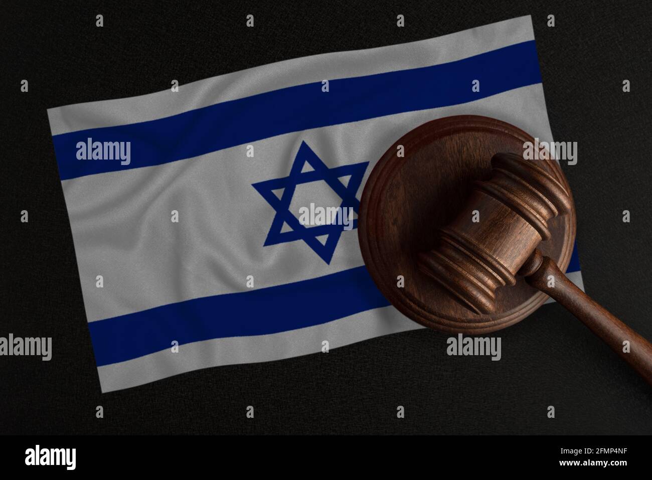 Judges gavel and the flag of Israel. Law and Justice. Constitutional ...
