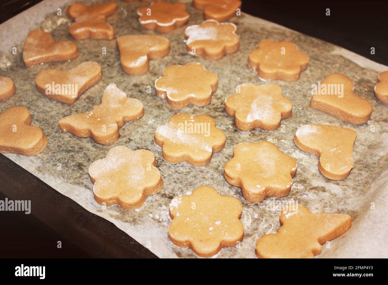 Cookies in the kitchen. Bakery products Stock Photo - Alamy