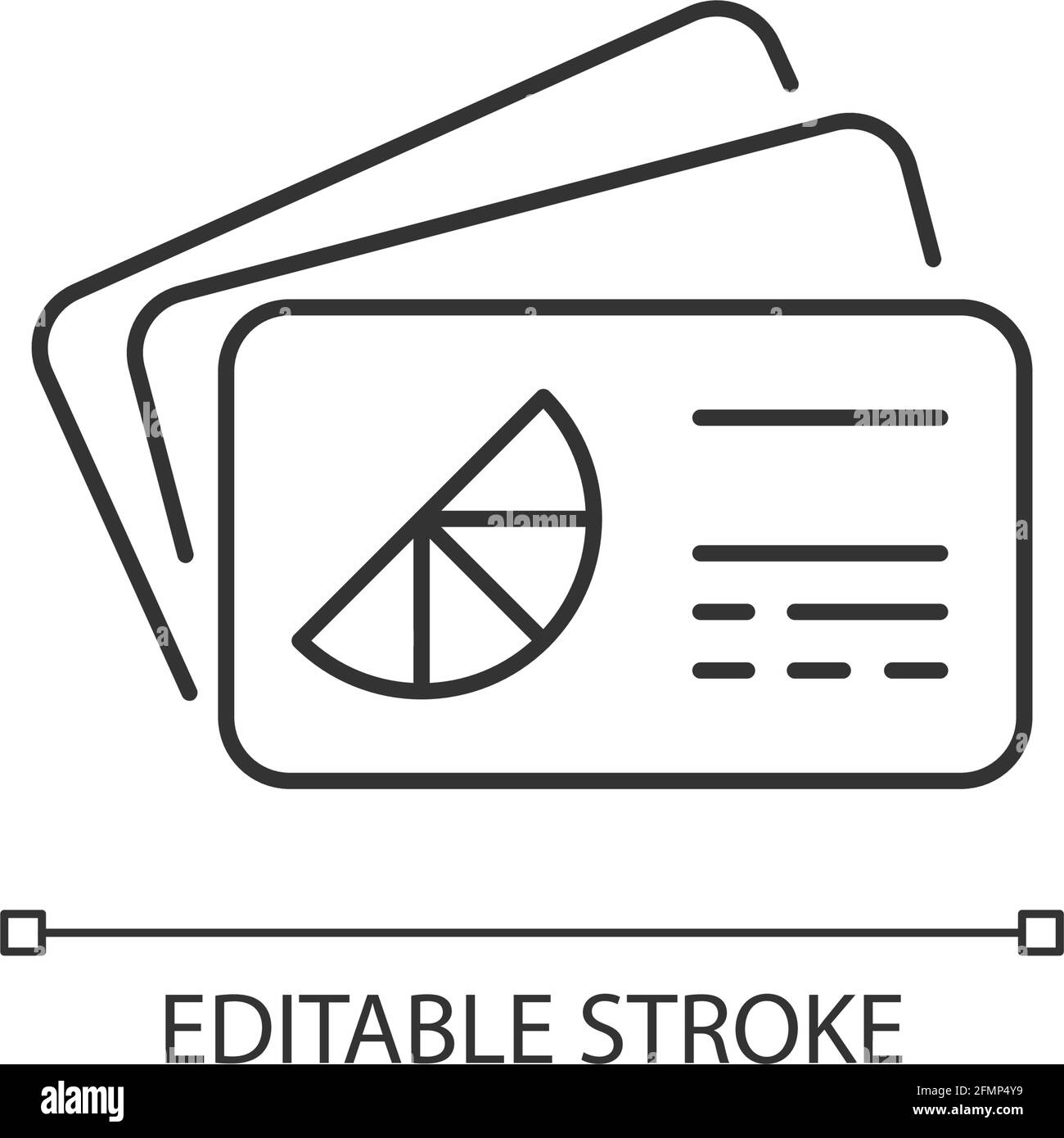 Branded business card linear icon Stock Vector Image & Art - Alamy