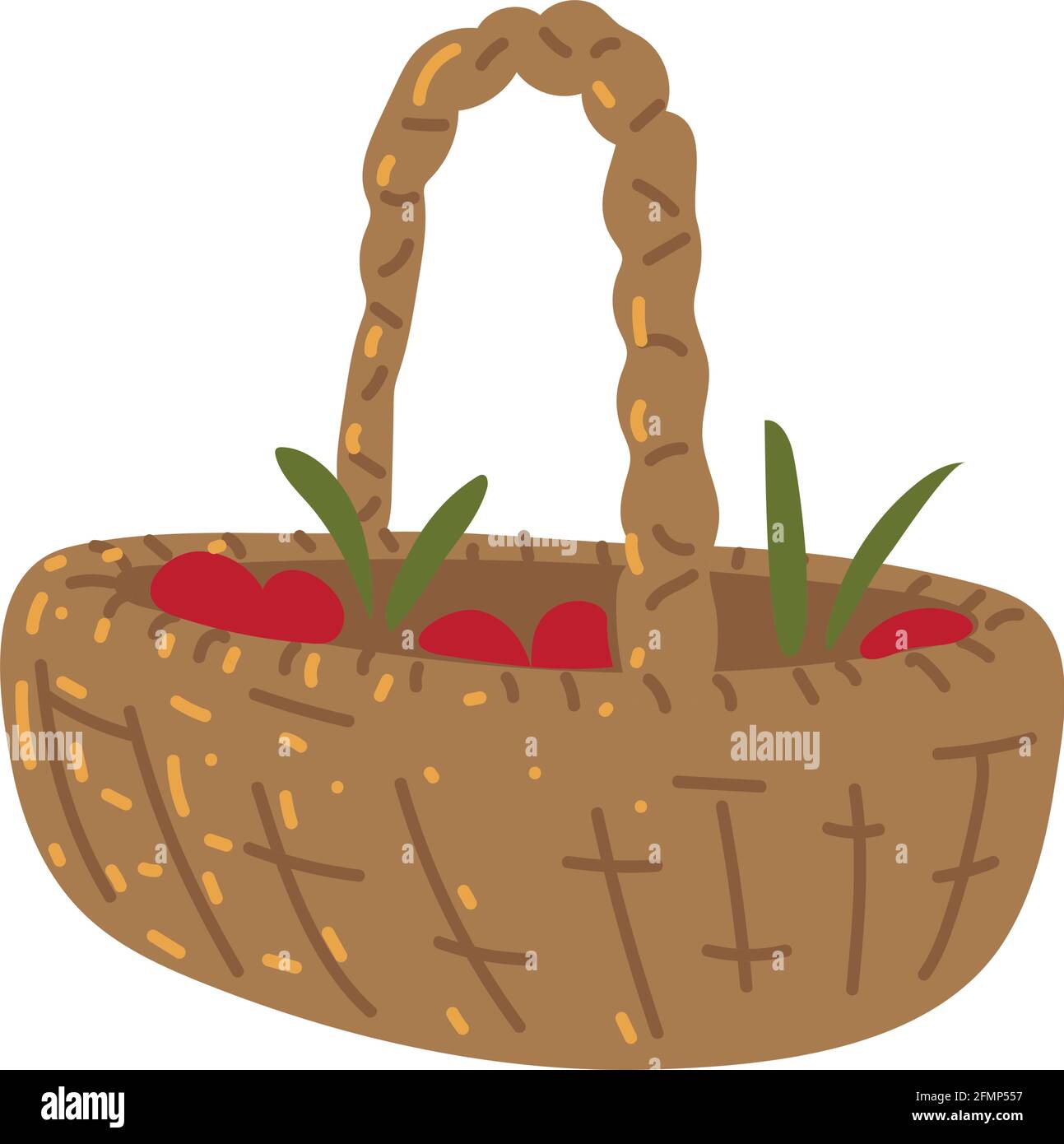 Bushel basket vector hi-res stock photography and images - Alamy