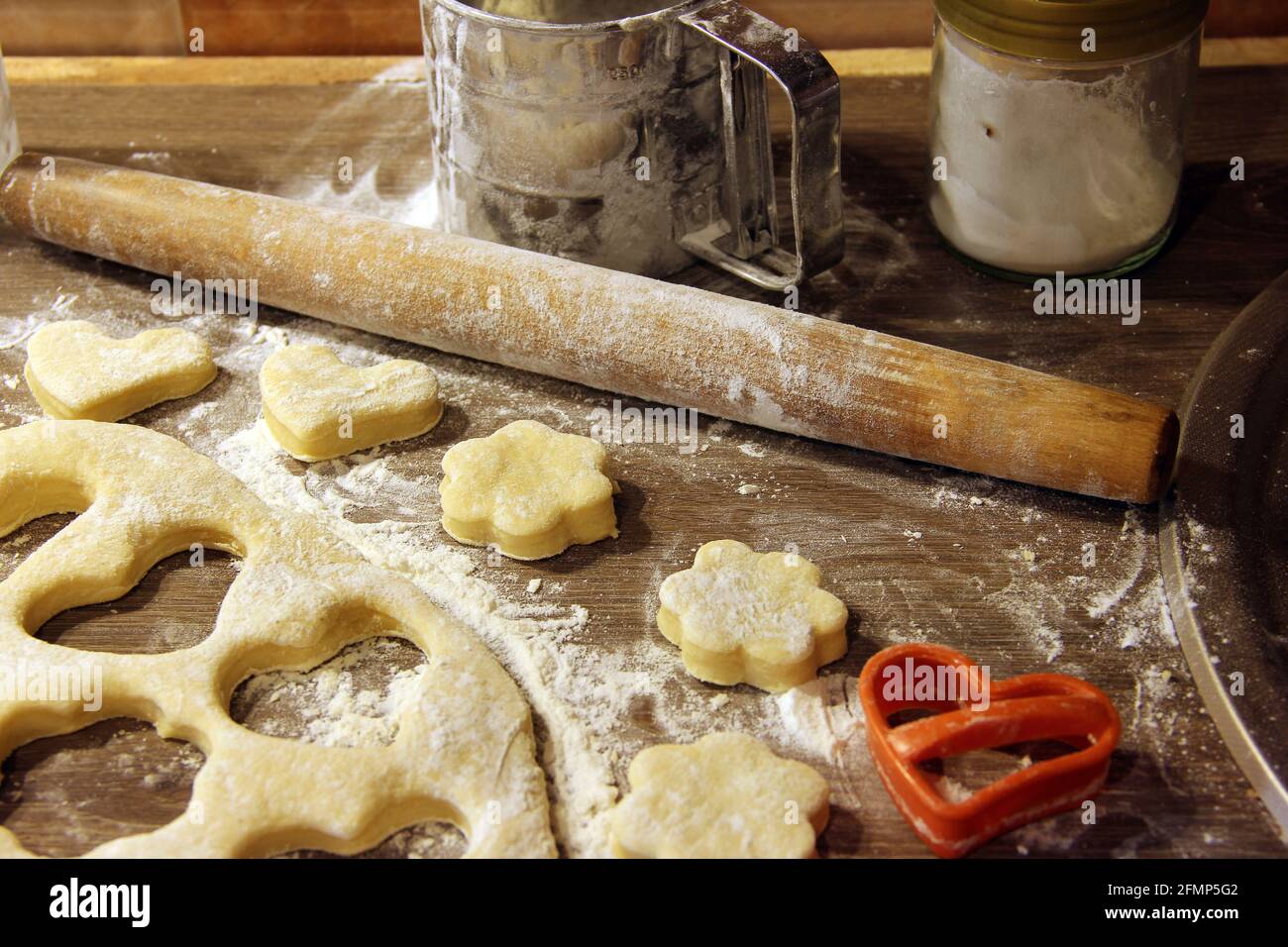 Cooking cookies in the kitchen. Bakery products Stock Photo - Alamy